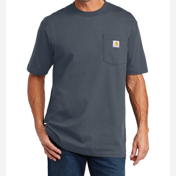 Carhartt | Shirts | Carhartt Workwear Pocket Tee Shirt In Bluestone ...